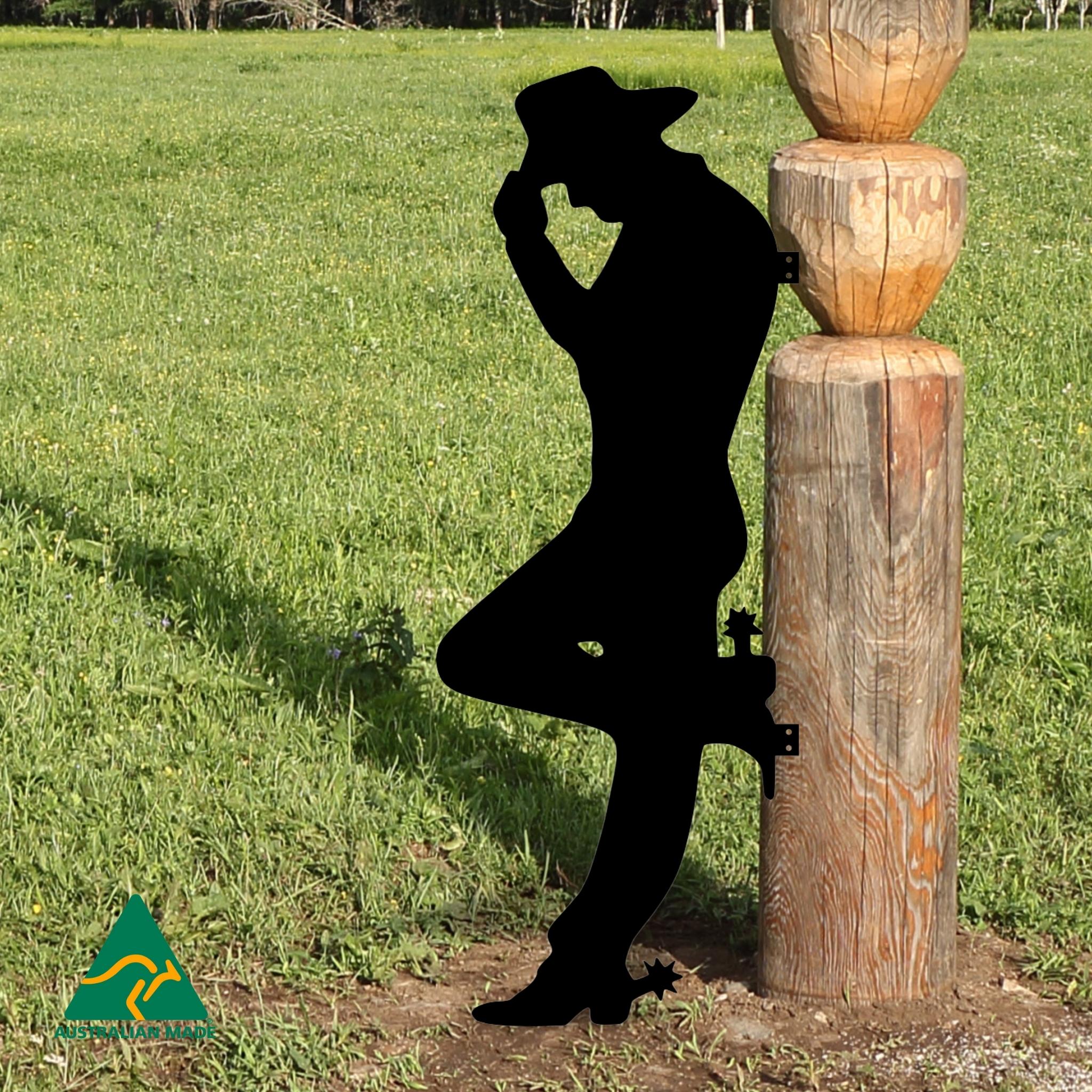 Cowboy Silhouette Yard Art Cowboy Silhouette Yard Art Etsy Canada