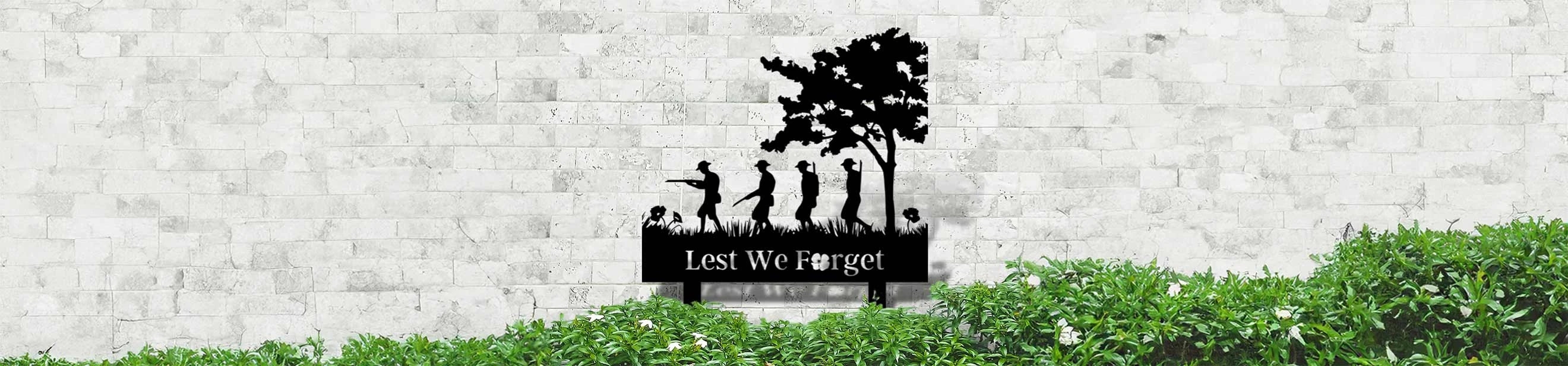 ANZAC Metal Art - Metal ANZAC Silhouette – Chateau De Glass