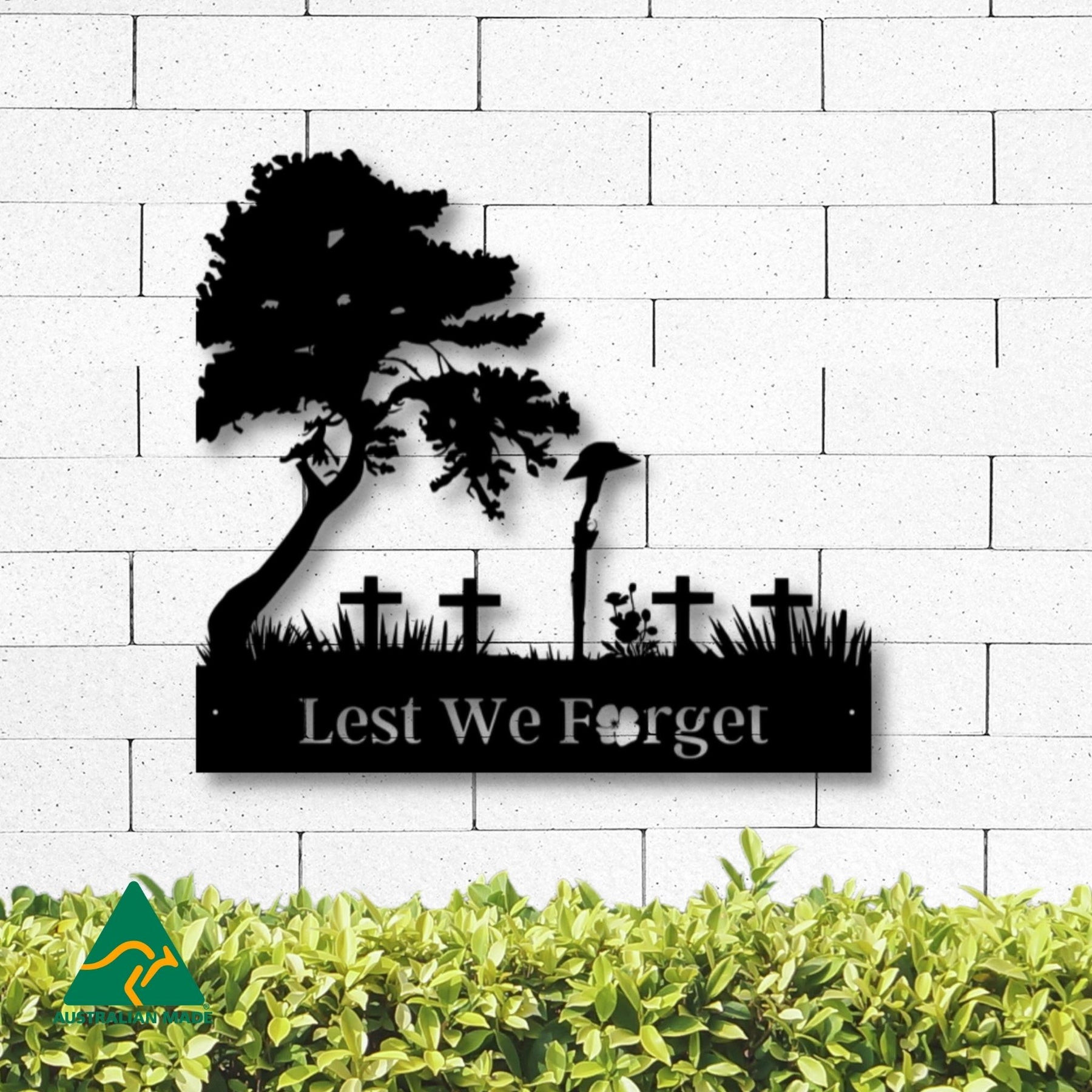 Australian Made Metal Wall Art | Hat of an Anzac | Chateau de Glass ...