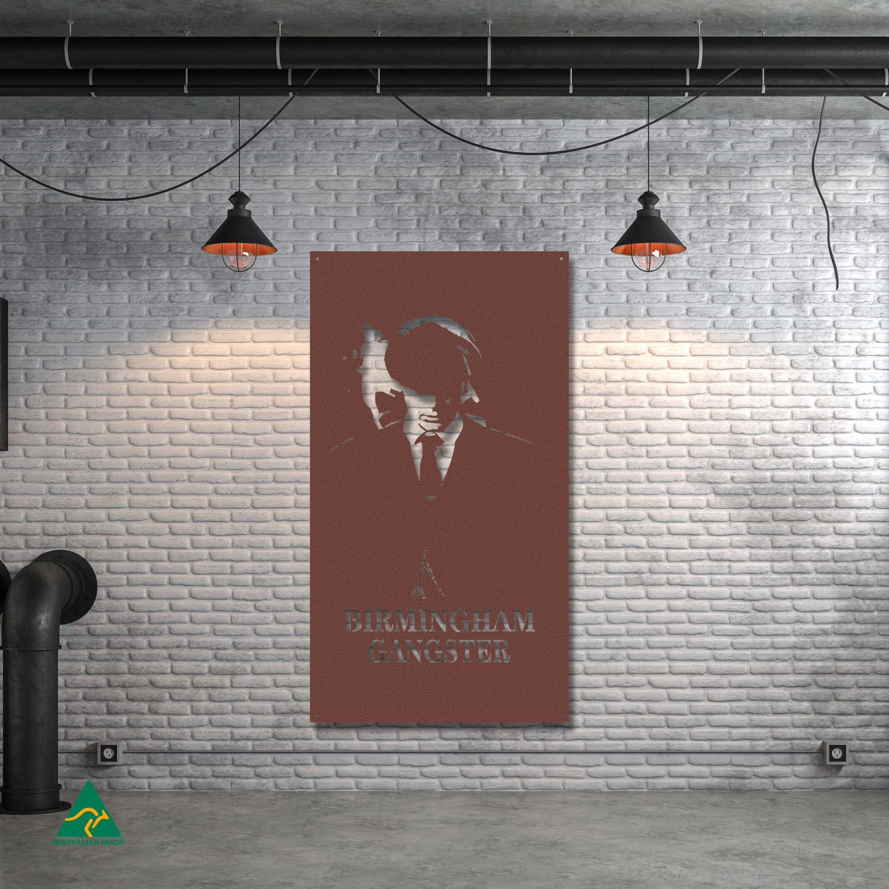 Birmingham Gangster Metal Wall Art – Chateau De Glass