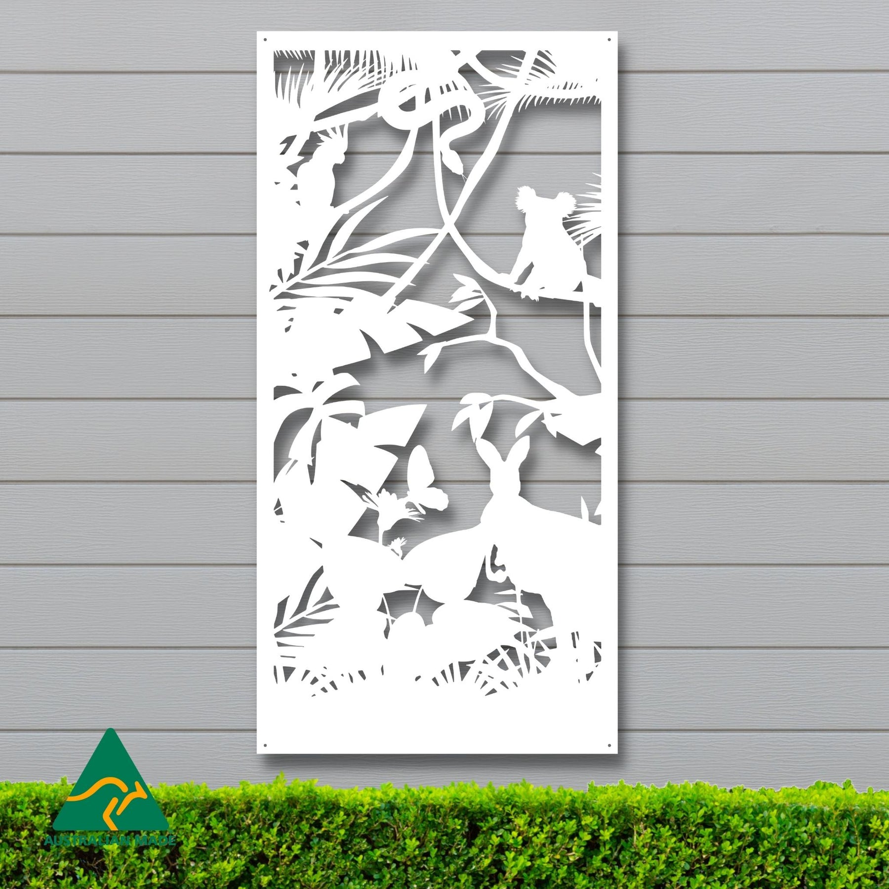 Australian Wildlife Metal Privacy Screen – Chateau De Glass